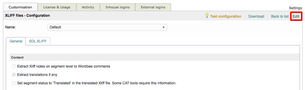 I need to process an XLIFF file with translations. How can I do this?